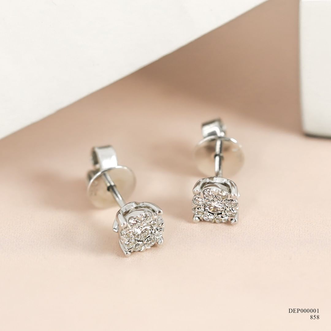 5 Model Anting Emas Putih Simple dan Menawan - V&CO Jewellery News